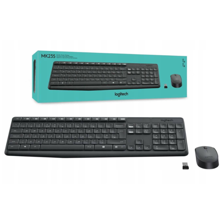 Logitech MK235 Wireless Keyboard And Mouse Combo – Grey